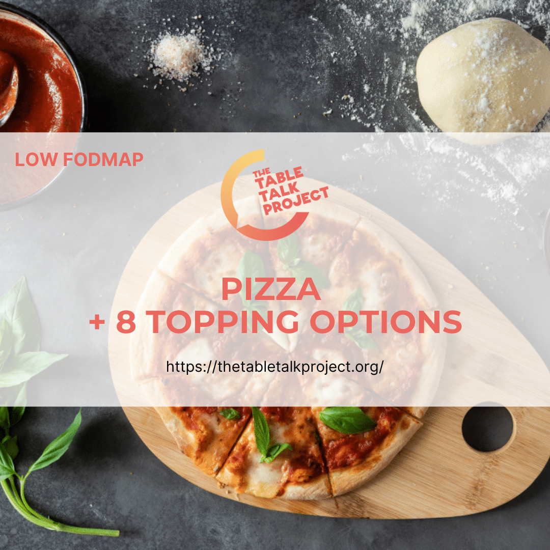 Low Fodmap Pizza with 8 topping options - The Table Talk Project