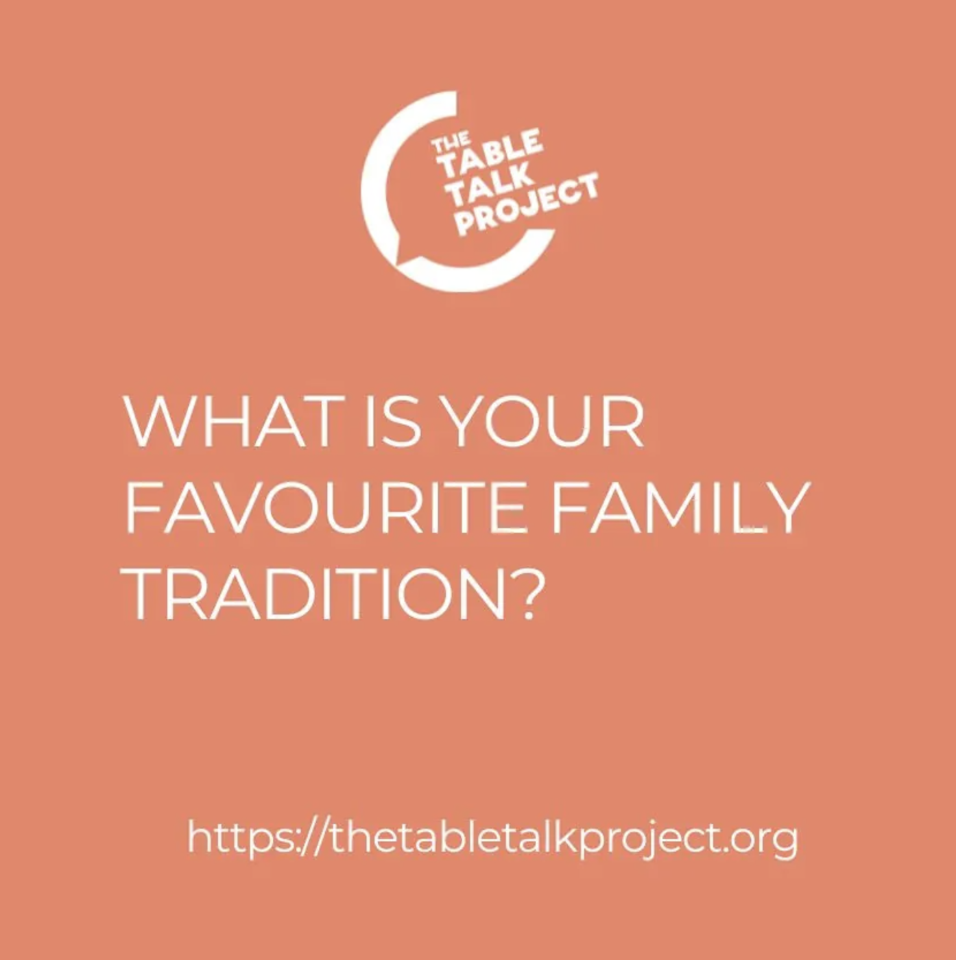 Extending the family table - The Table Talk Project
